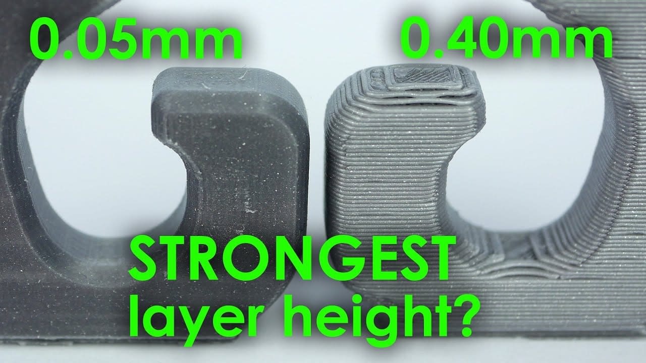 Which LAYER HEIGHT gives you the STRONGEST 3D prints? | 3D Printing ...